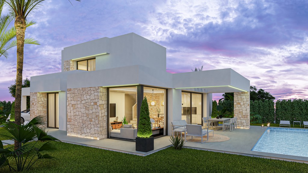 New Build Villa with Private Pool and 4 Bedrooms in La Pedrera, Dénia ...