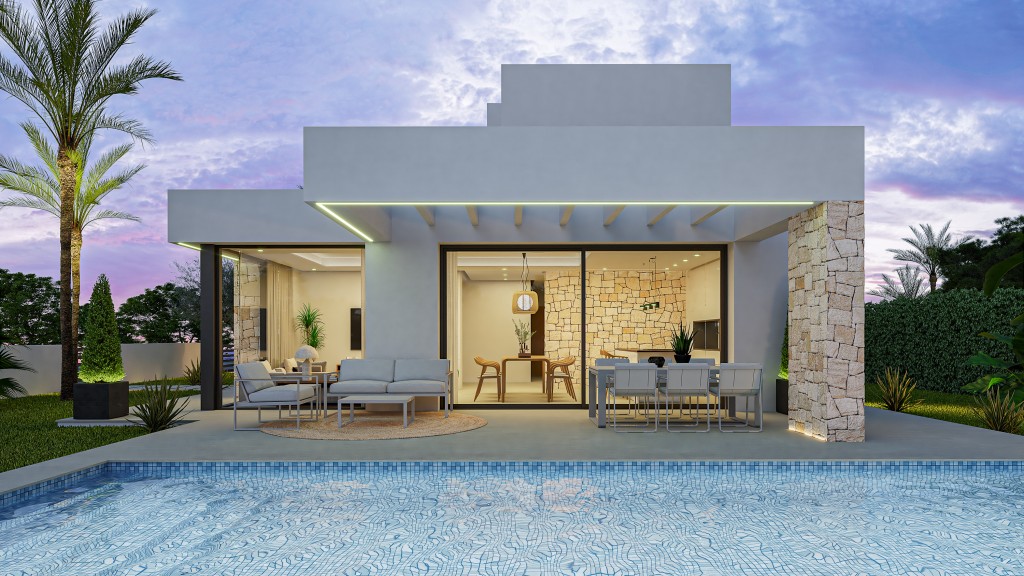 New Build Villa with Private Pool and 4 Bedrooms in La Pedrera, Dénia ...